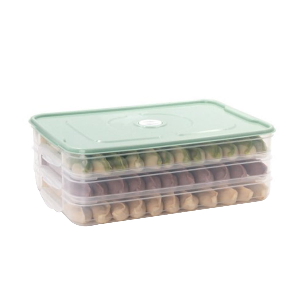 LIANXUE Multi-Layer Refrigerator Dumplings Box with Lid Food ...