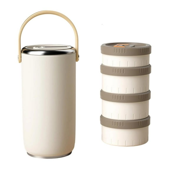 LIANXUE Multiple Compartment Vacuum Insulated Food Jar Nonrust Steel ...