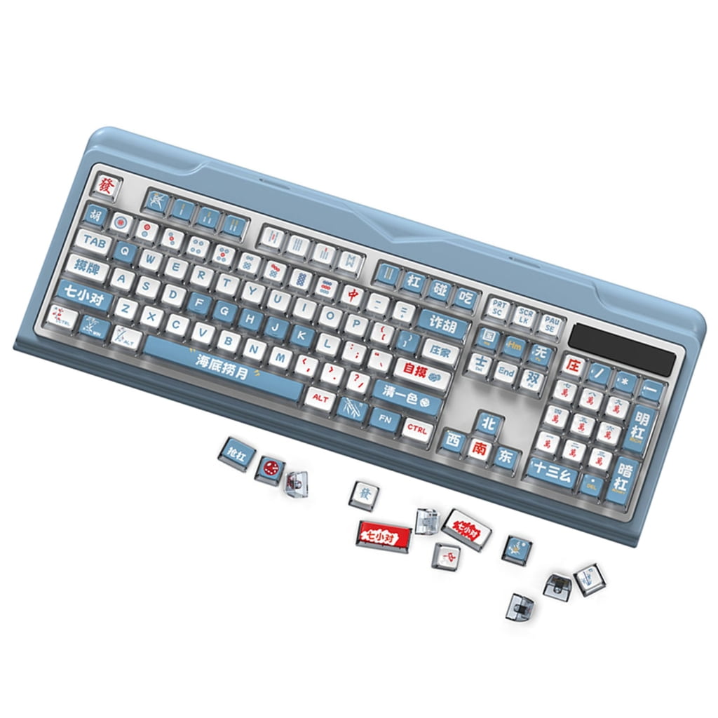 LIANXUE PBT Puddings Translucents Keycap Mahjong Keycap 116 Key ASA ...
