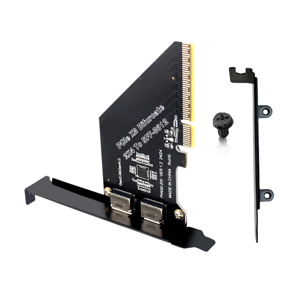 LIANXUE PCIe 4.0X8 to SFF 8612 8611 Oculink Split Adapter Uplink PCle ...