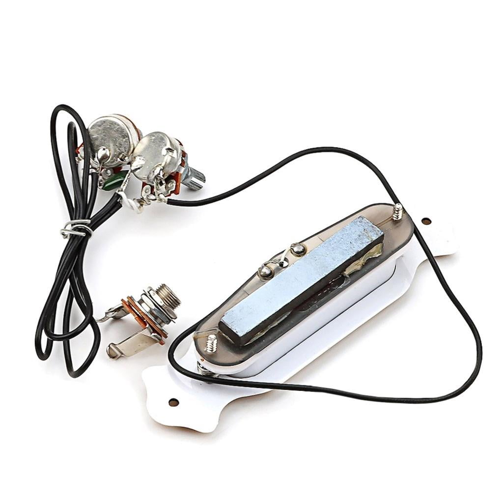 LIANXUE Prewired 6-string Cigars Box Guitar Pickups Kits with Volumes ...