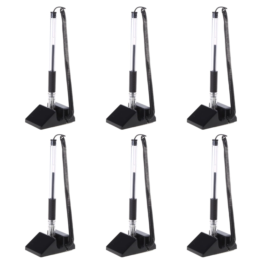 LIANXUE Reception Desk Pen 6pcs Secure Counter Pens with Adhesive Chain ...