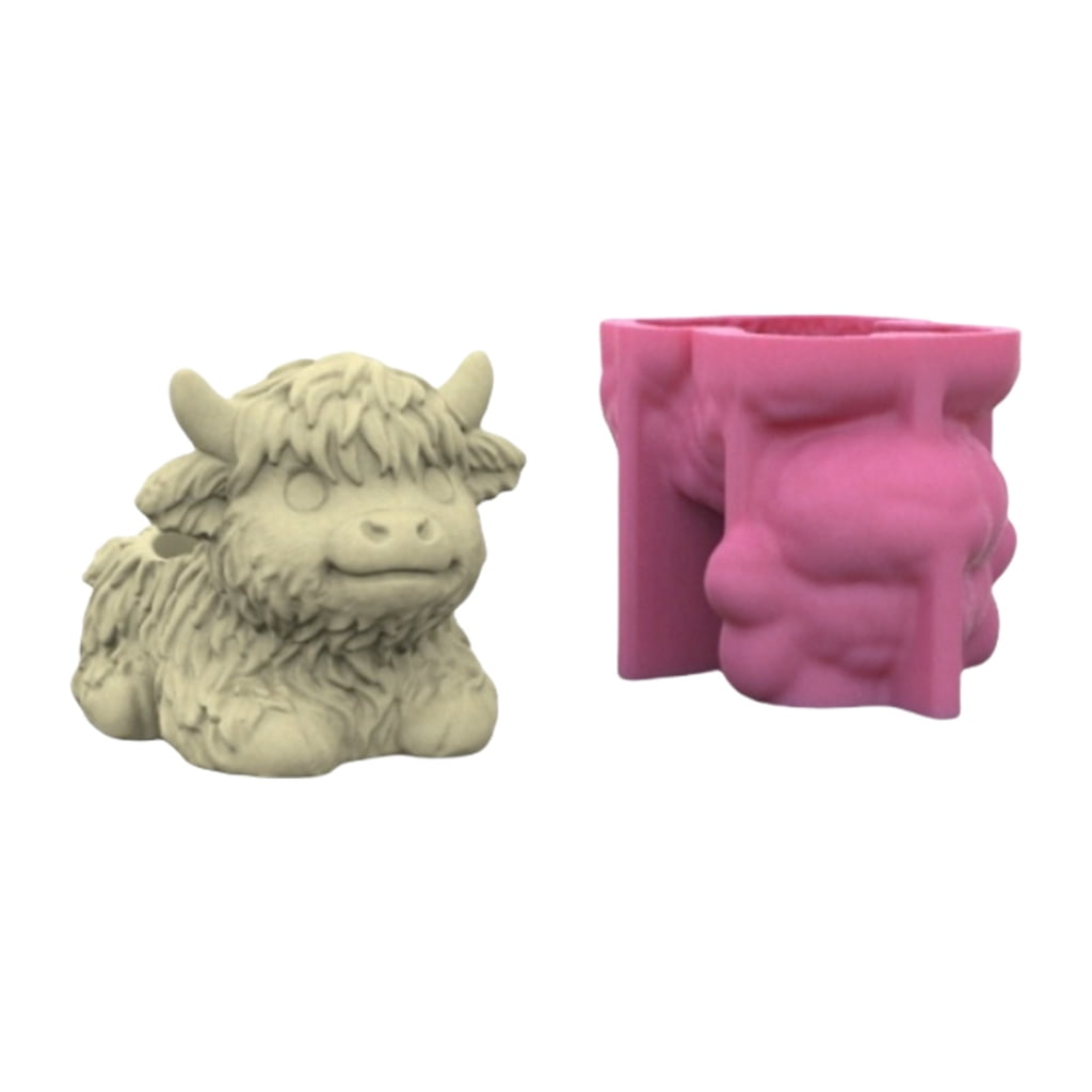 LIANXUE Silicone Vase Molds Pen Holder Mold Calf Shape Silicone ...