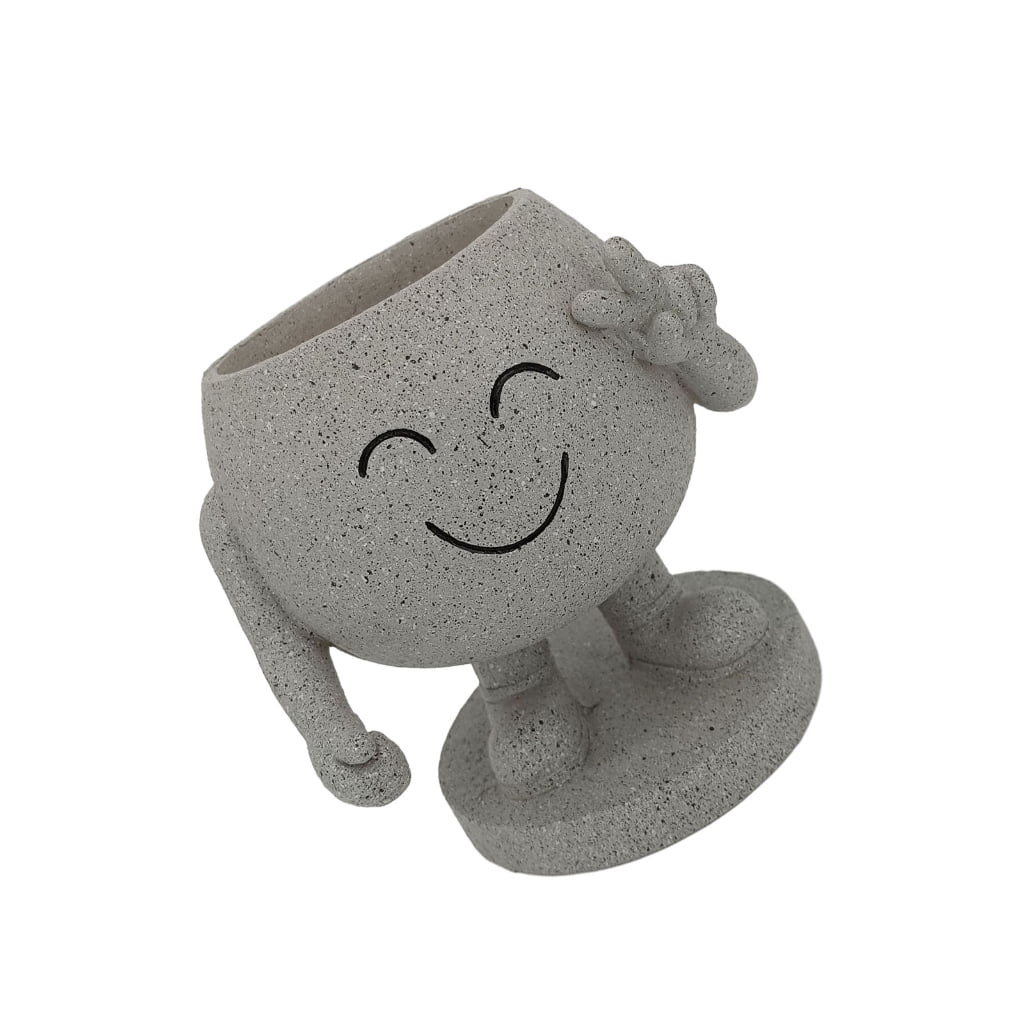 LIANXUE Smile Face Planter Pots Planter Resin Plant Pots for Indoor ...