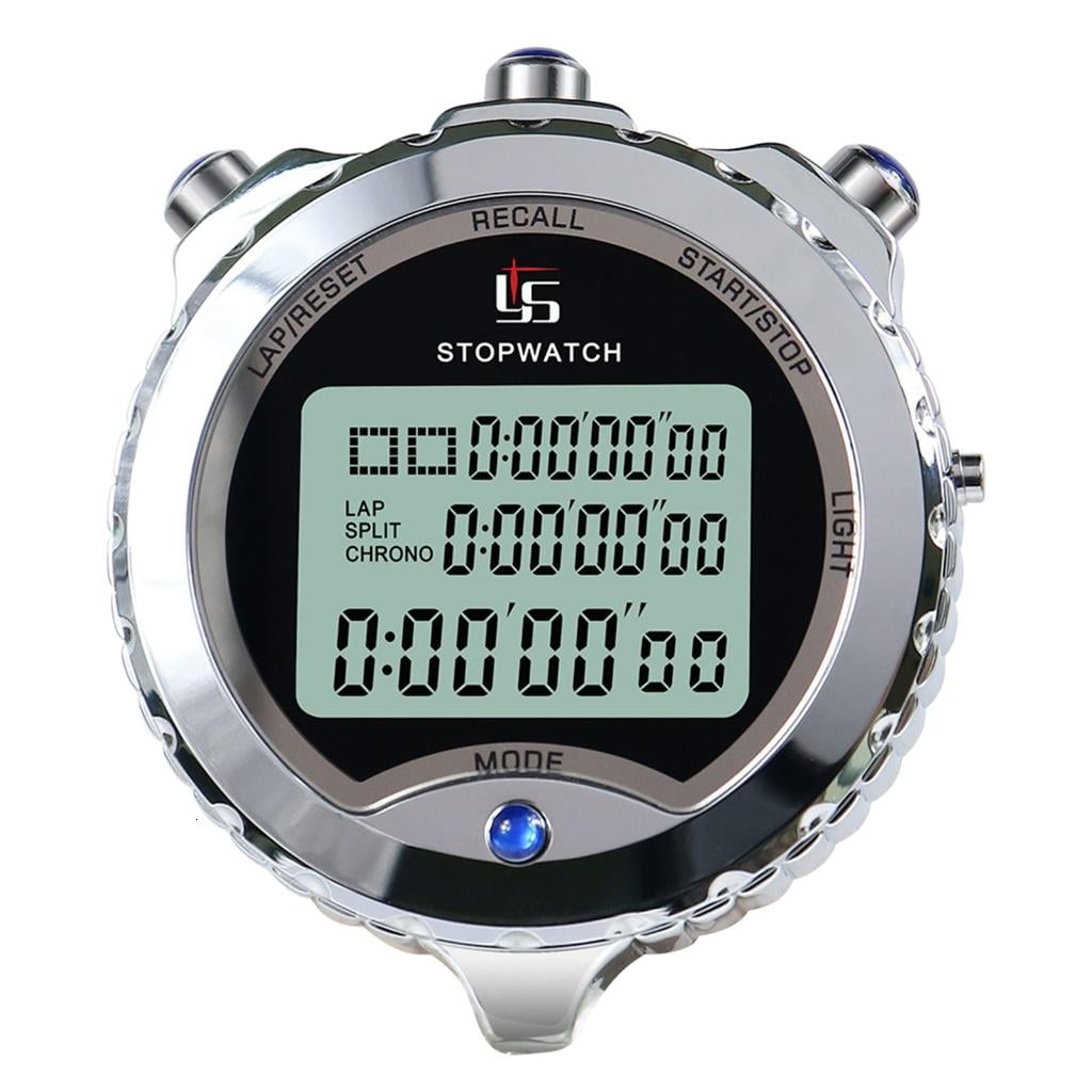 LIANXUE Sports Stopwatch Timer, Professional Digital Stopwatch with Calendar Alarm, Multi ...