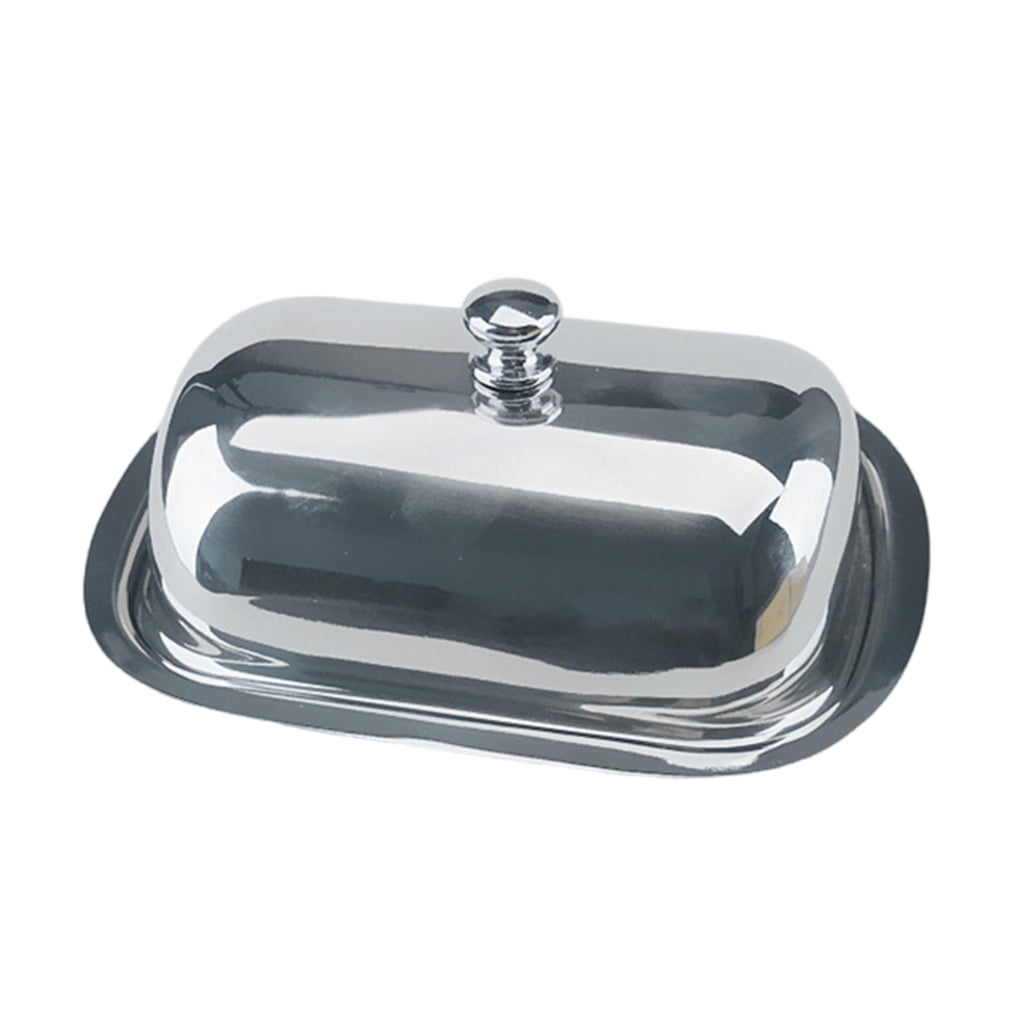 LIANXUE Stainless Steel Dish with Lid Serving Tray for Butter Or Dessert Kitchen Tool - Walmart.com