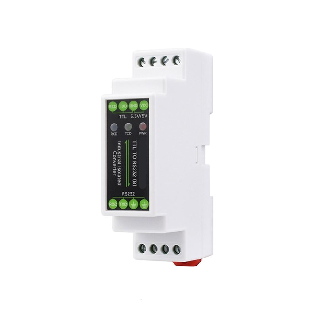 LIANXUE TTL Signals to RS232 Converter DIN-Rail Type Isolated Serial ...