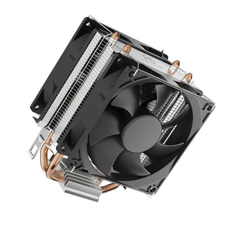 LIANXUE Tower CPU Cooling Fan 2 Heat Pipe Aluminum Heatsink 12V 4Pin ...