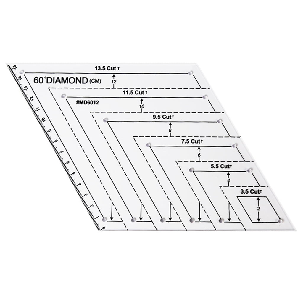 LIANXUE Transparent Quilting Sewing Patchwork Ruler Measuring Template ...