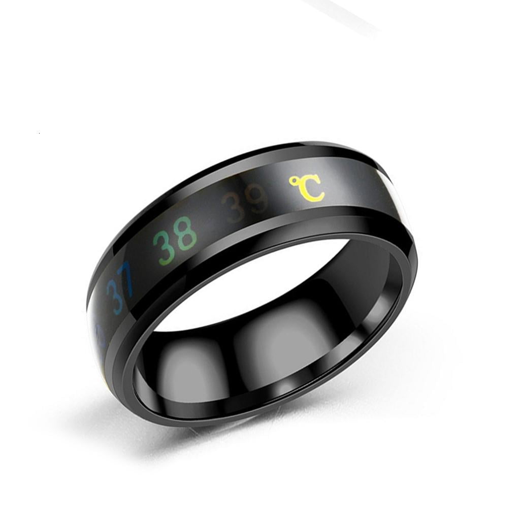 LIANXUE Trendy Temperature Sensitive Ring for Health Lovers Waterproof ...