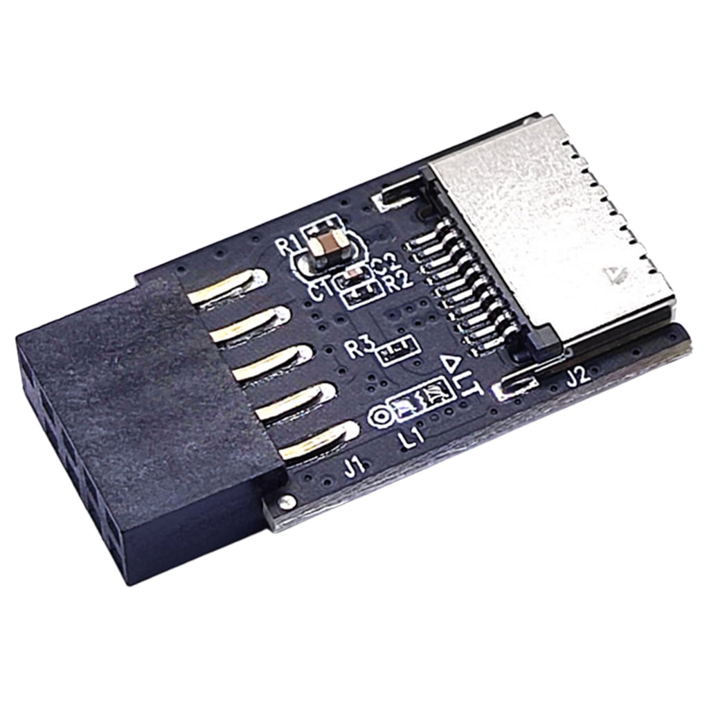 LIANXUE USB 2.0 Front Panel Header Adapter, 9pin to USB C/ TypeE ...