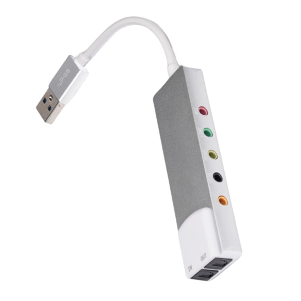 LIANXUE USB External Sound Card Multifunction Sound Adapter with SPDIF ...