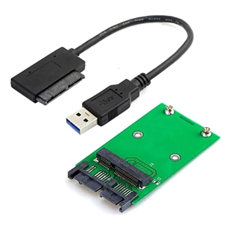LIANXUE USB2.0 Adapter Card USB to mSATA SSD 1.8" Micro SATA 16pin ...