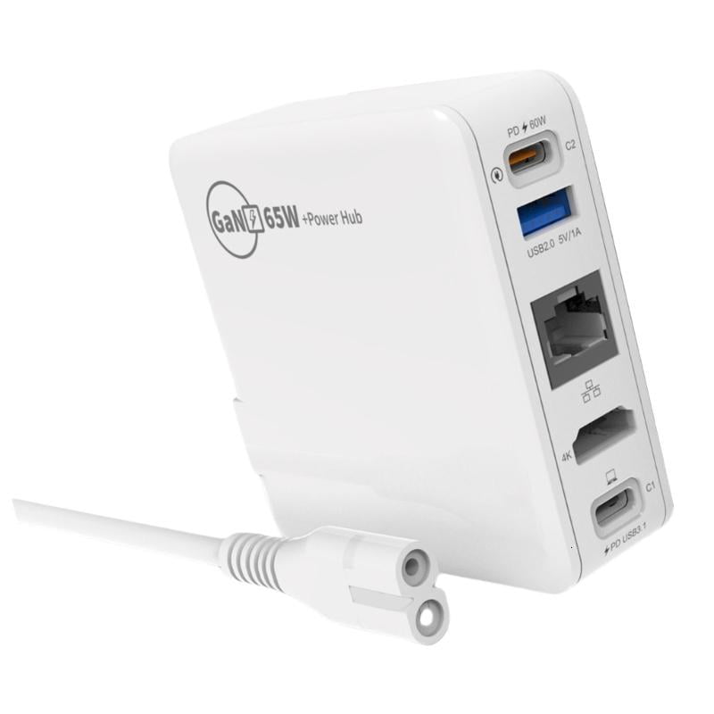 LIANXUE Universal USB Charging Hubs Station for Game Consoles with PD60W Fast Charging HDMI1.4 ...