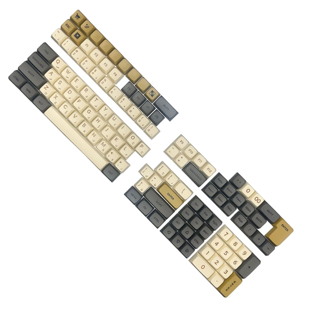 LIANXUE XDA Keycaps Arabic Alphabets Keycaps for 61/64/68/75/87/98/104 ...
