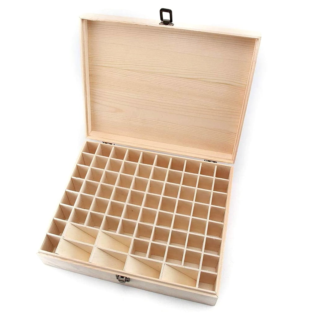 LIANXUE for Creative Natural Wood Essential Oils Box 72 Slots ...