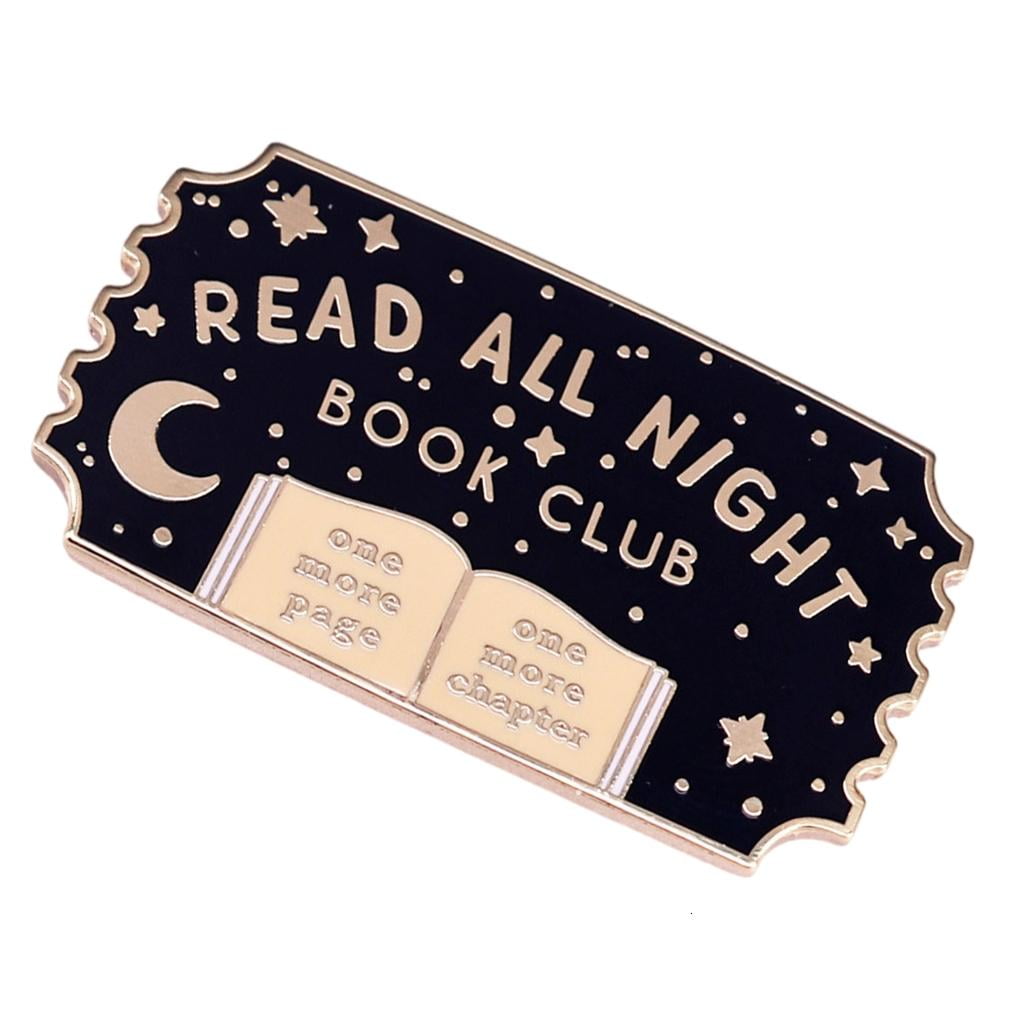 LIANXUEGathering Pin Bookworm Accessory Metal Texture Lapel Pin ...