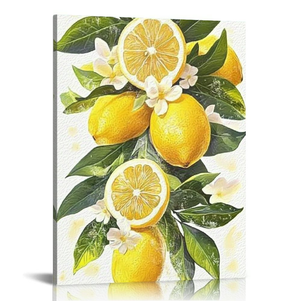 lemon artwork canvas