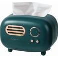 LIBACUKN Retro Radio Shape Tissue Cover Box Unique Multifunction Tissue ...