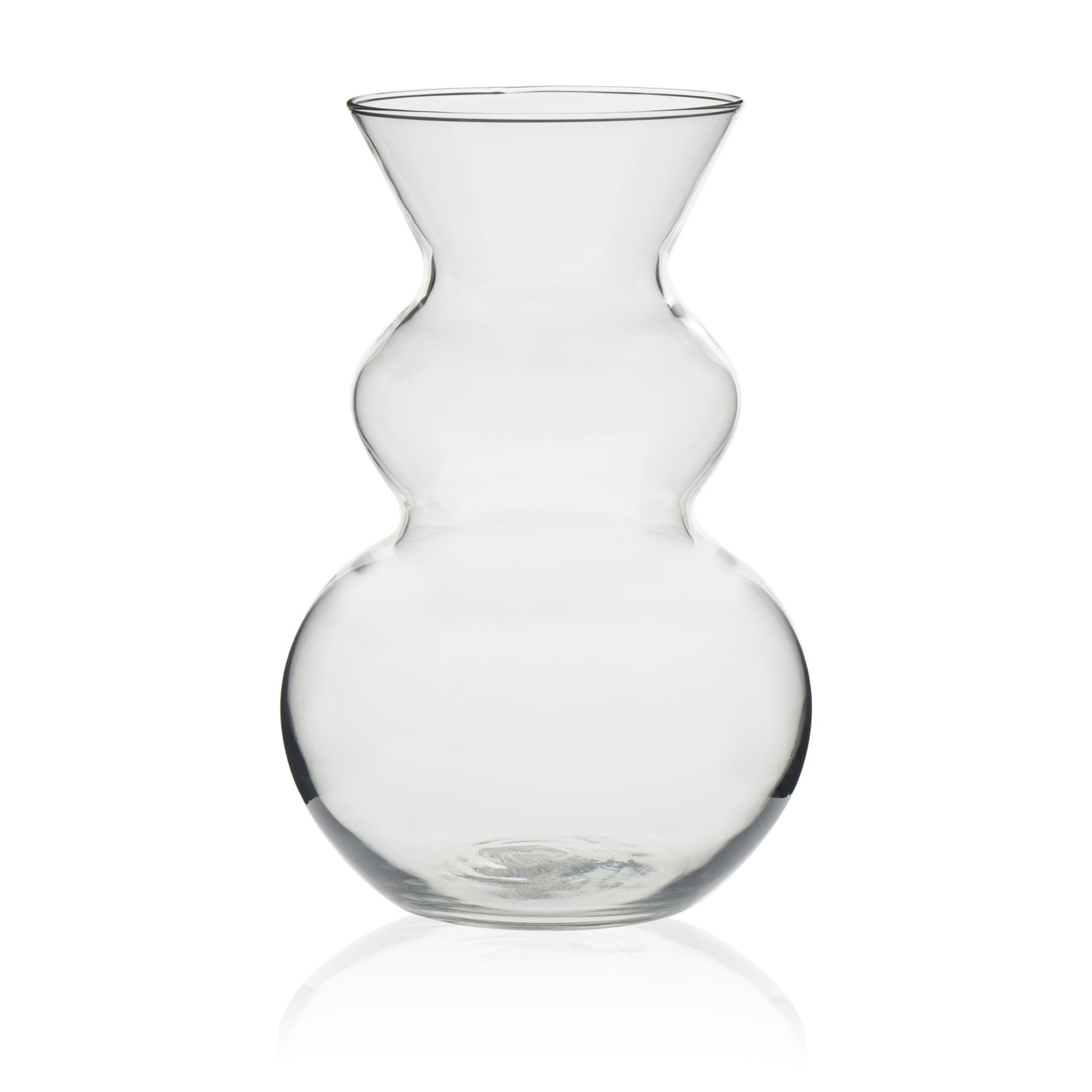 Libbey Clear Glass 9" Jubilee Floral Vase - Walmart.com