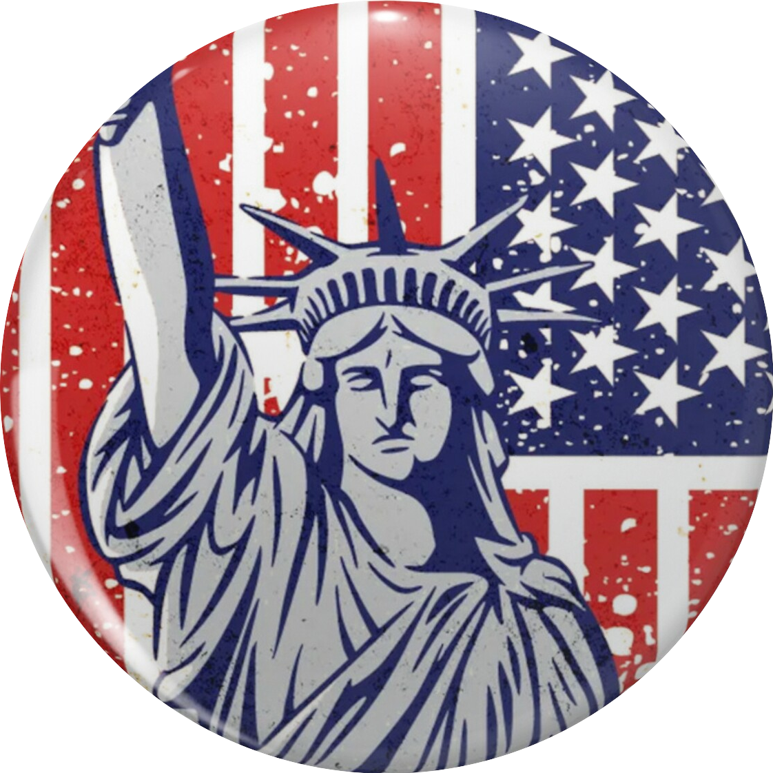 LIBERTY STATUE POSTER Pin Lapel Pin Brooch Steel Pins Badge 0.75 ...