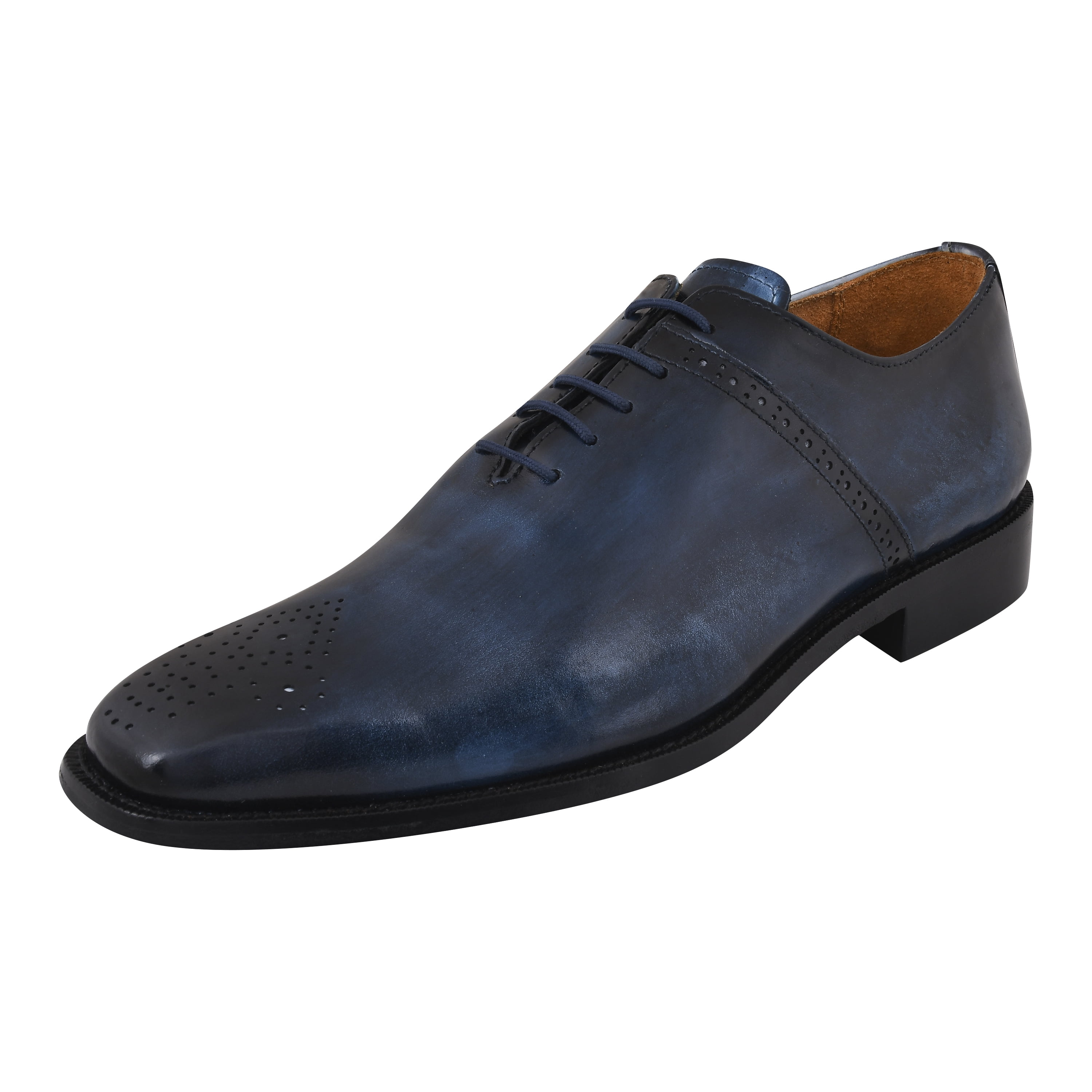LIBERTYZENO Mens Classic Dress Shoes Premium Mens Oxford Shoes, Navy ...
