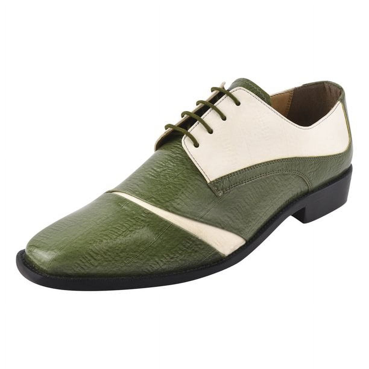 LIBERTYZENO Mens Double Tone Classic Dress Shoes For Adult Male ...
