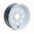 LIBRA 12 x 4 Trailer Wheel 4 Lug on 4" Bolt Pattern White Spoke -17026 ...