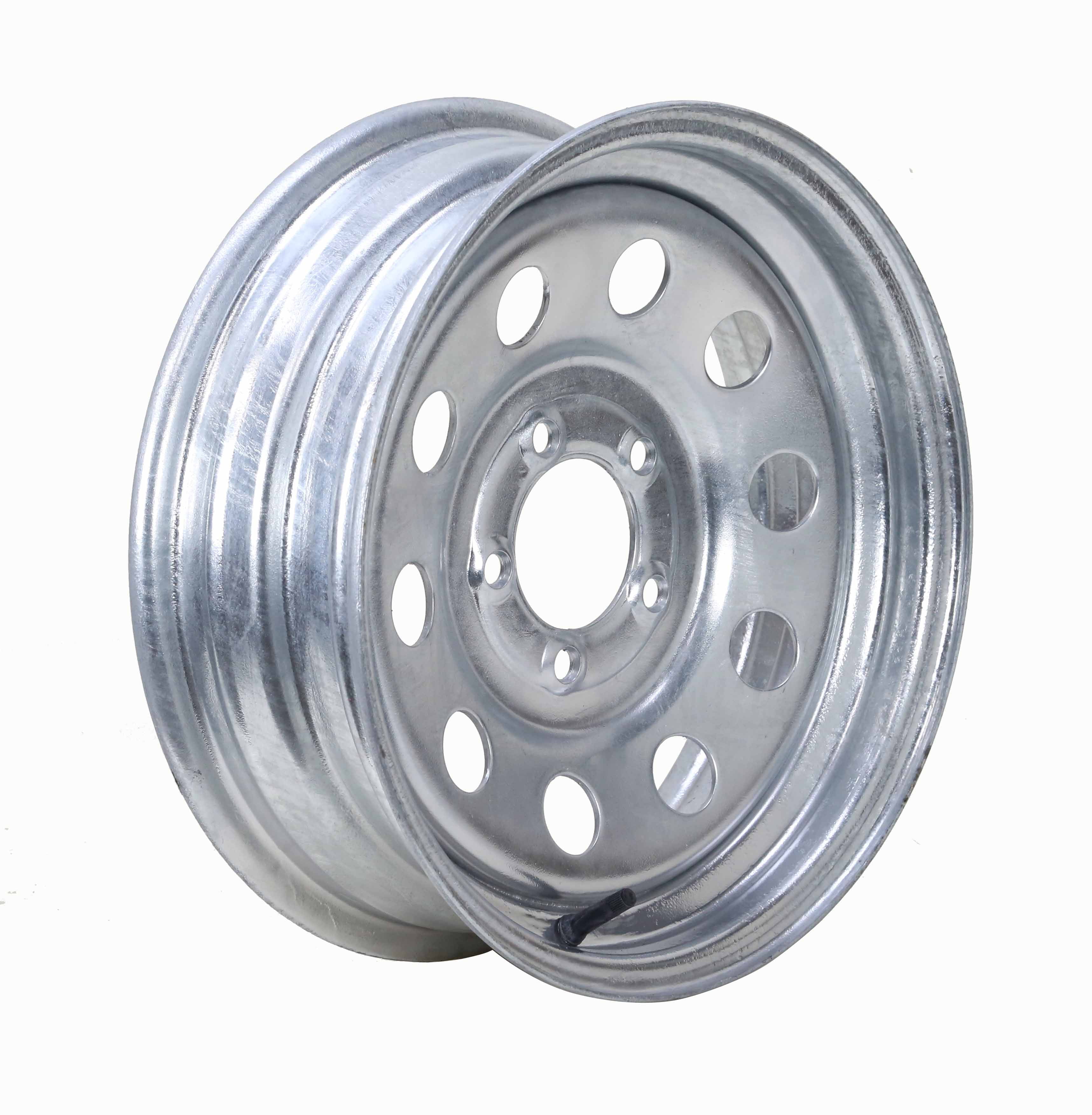 LIBRA 15 x 5 Trailer Wheel 5 Lug on 4.5" Bolt Pattern Galvanized Mod ...