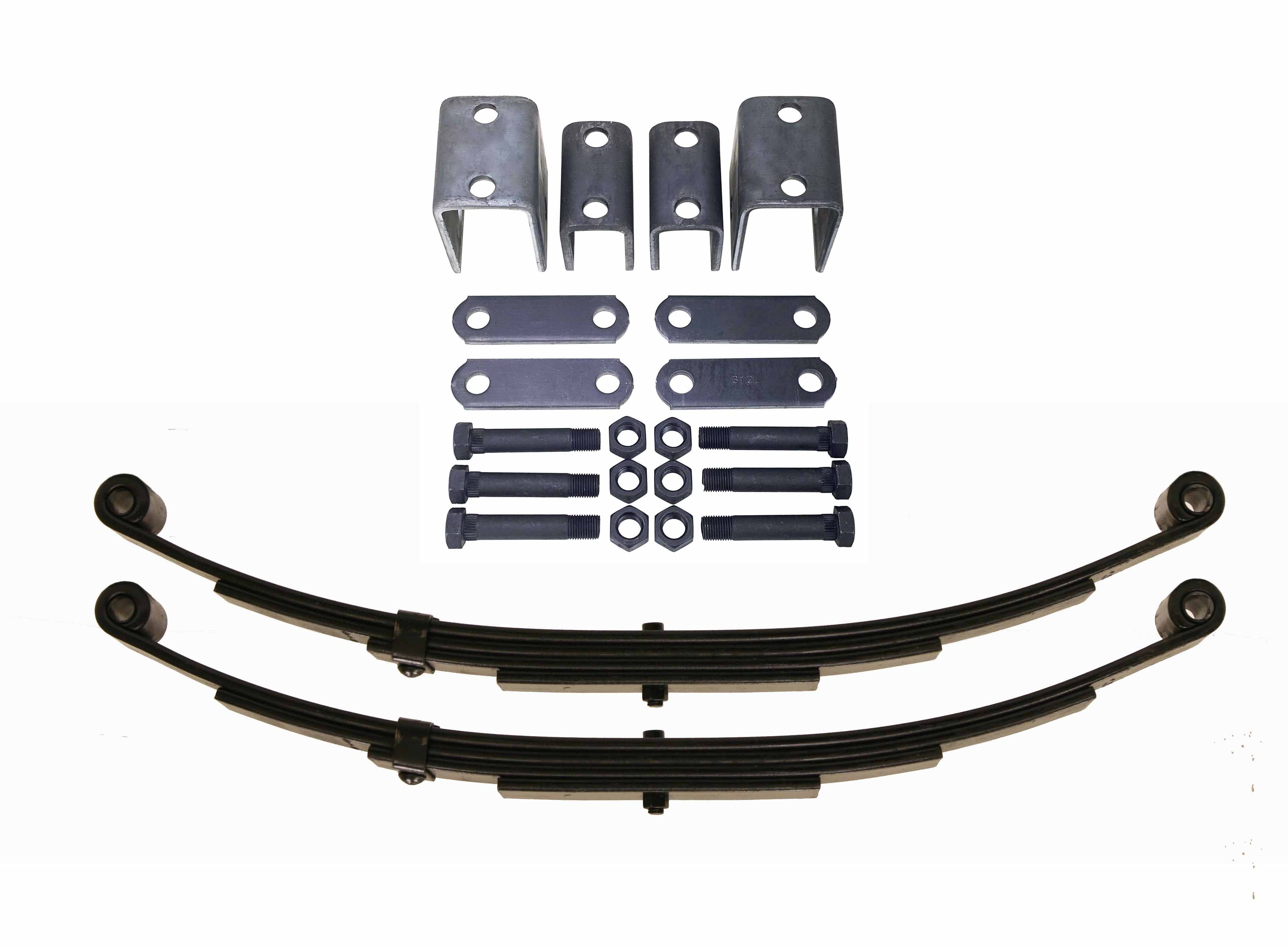 LIBRA 3500lb Single Axle Trailer Suspension Kit with 1750lb Leaf ...