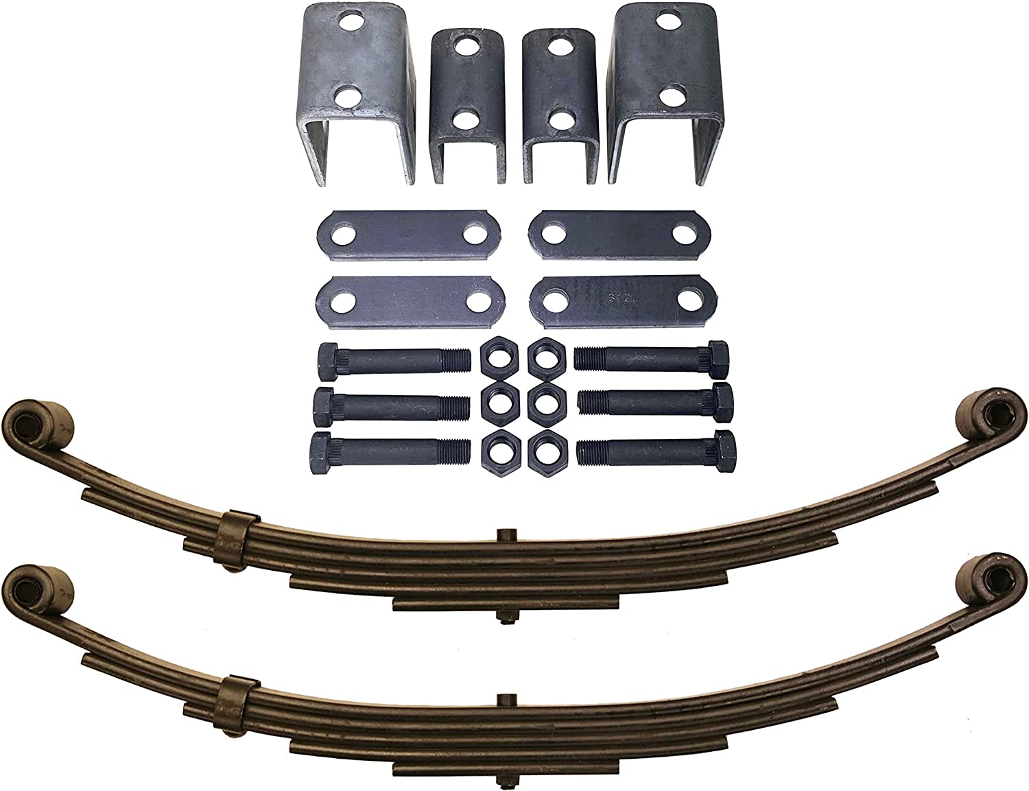 LIBRA 6000# 6K Single Trailer Axle Suspension Kit 3000# Leaf Springs ...