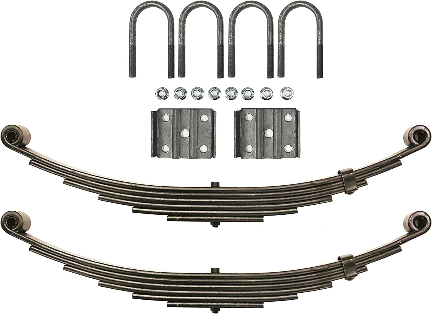 LIBRA 7000# 7k Single Trailer Axle Suspension Kit 3500# Leaf Springs U ...