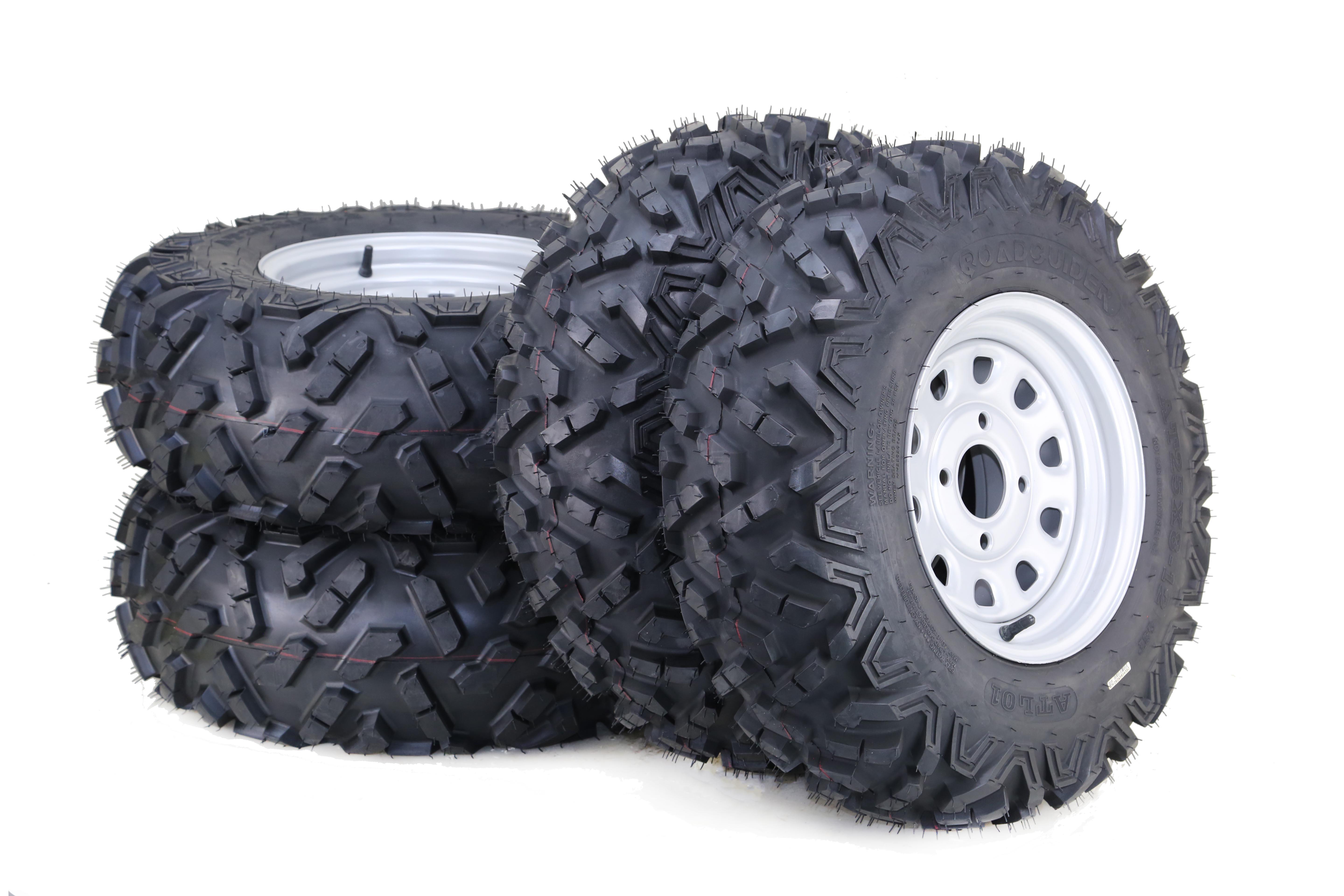 LIBRA ATV Tire & wheel Set 25x8-12 25x10-12 6-Ply with 4-110 PCD 5+2 ...
