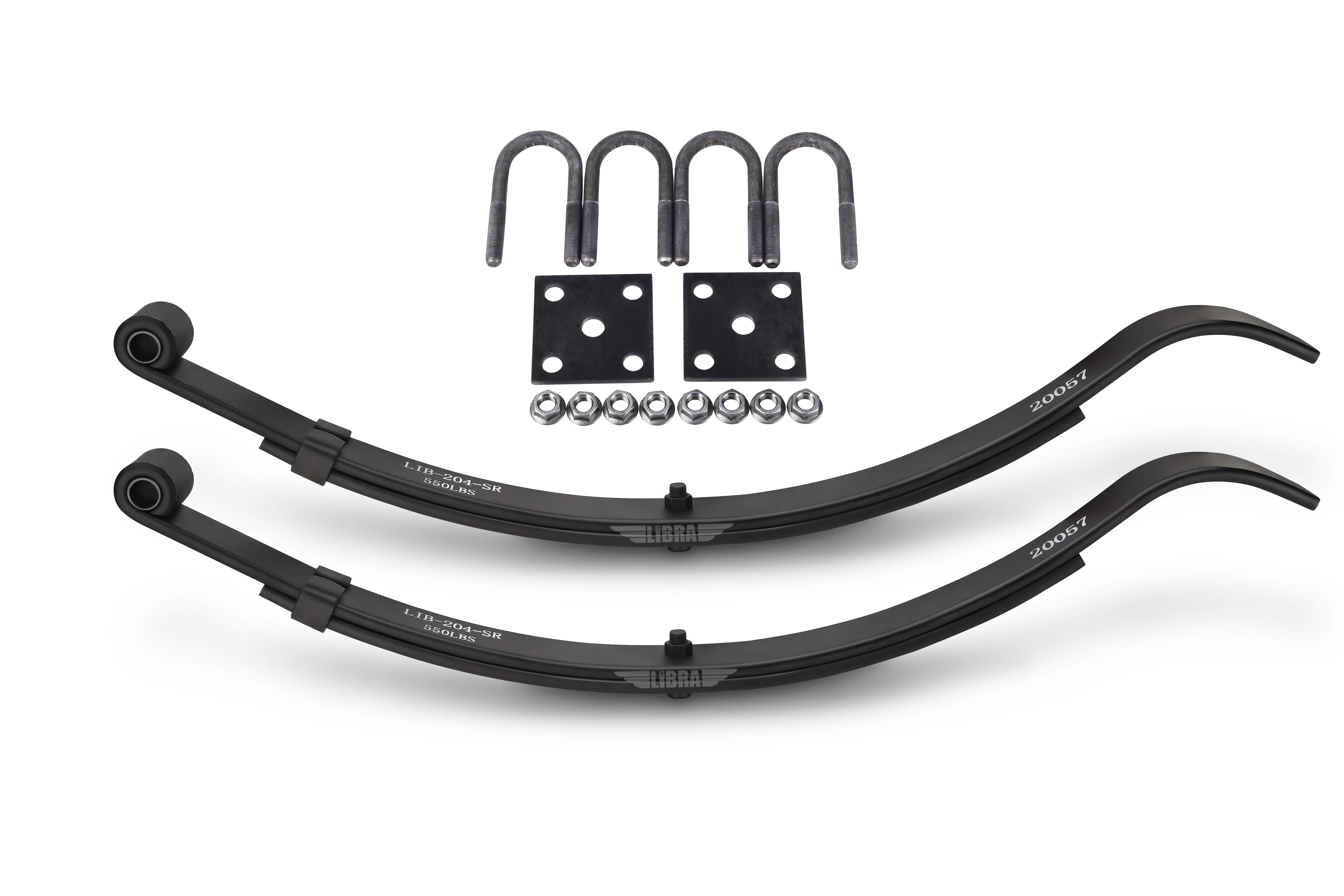 LIBRA Trailer Leaf Spring 2 Leaf Slipper 550lbs Cap for 1100lbs Axle ...