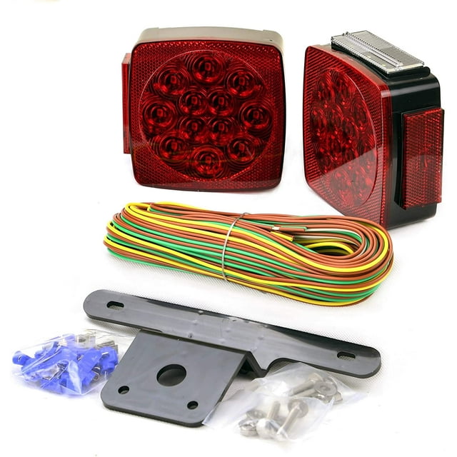 "LIBRA Slim LED Submersible Square Tail/Side Light Kit for Trailers ...