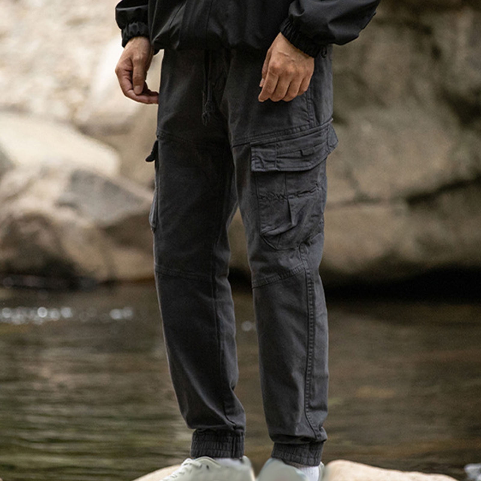 LIBRCLO Cargo Pants for Men Versatile Classic Fit Outdoor Work Pants ...