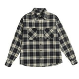 LIBRCLO Mens Button Down Shirts with Pockets Long Sleeve Printing Plaid ...