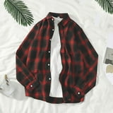 LIBRCLO Mens Casual Button Down Shirts Long Sleeve Fashion Plaid Shirts ...