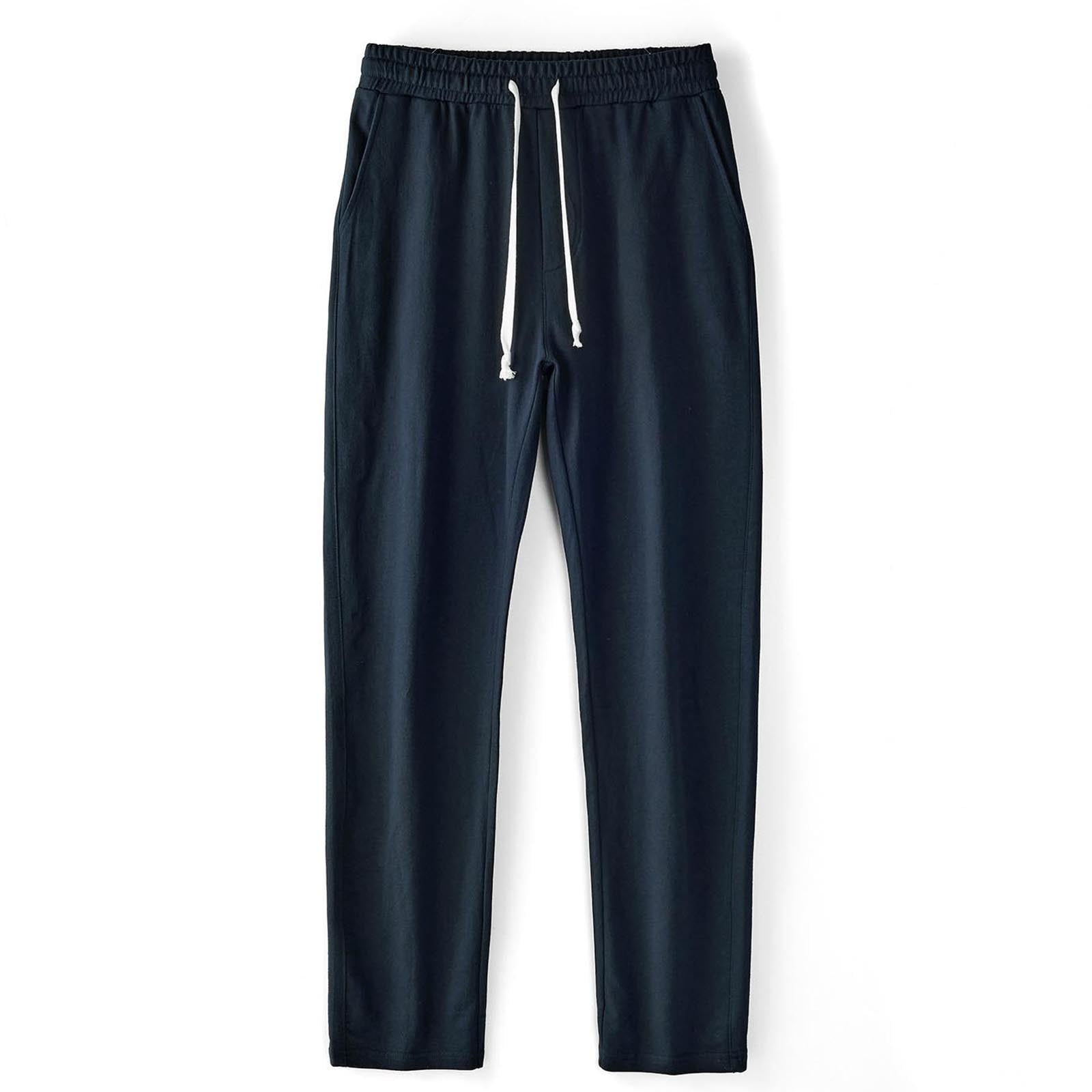 LIBRCLO Mens Sweatpants with Pockets Drawstring Cotton Casual Jogger ...