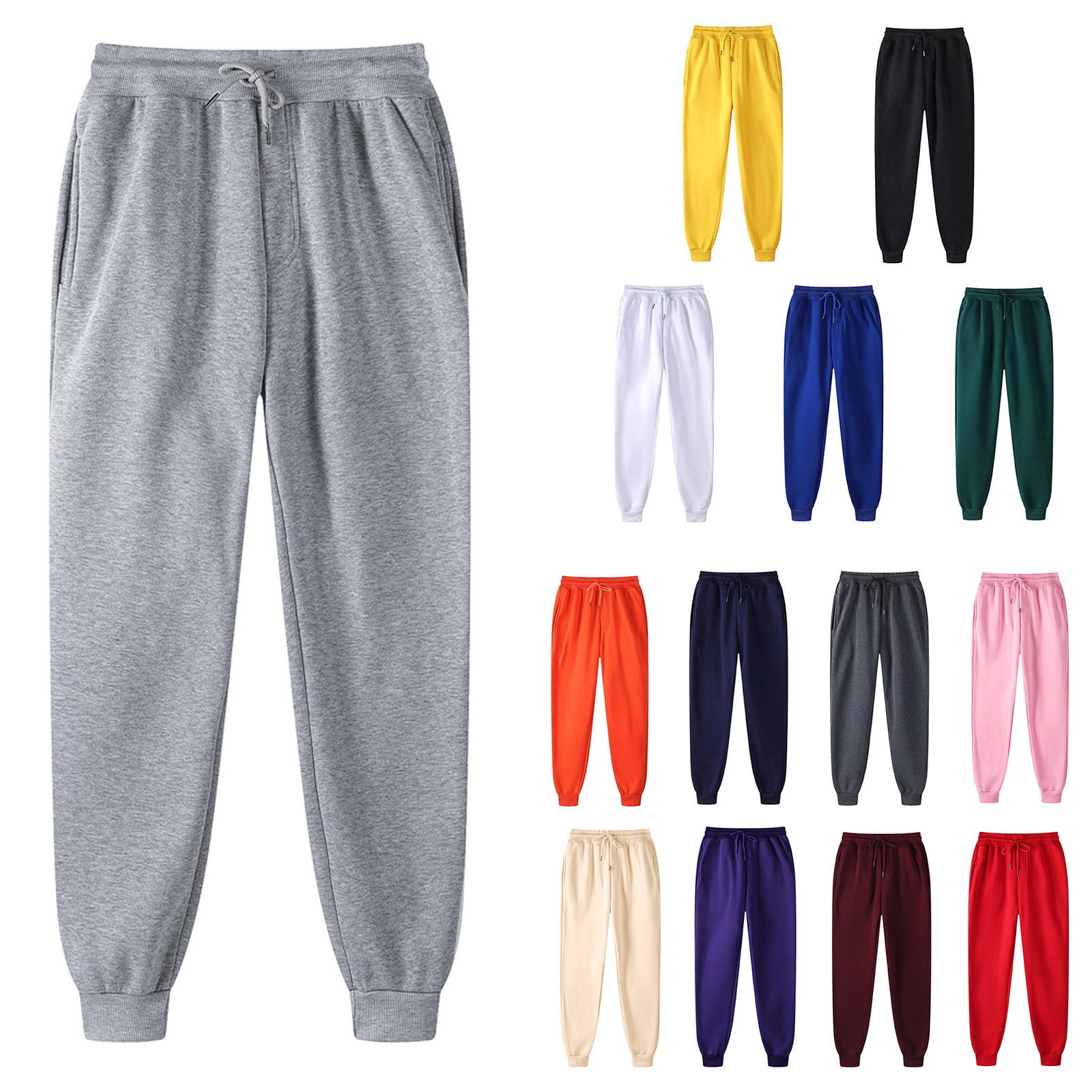 LIBRCLO Big and Tall Sweatpants Men with Pockets Elastic Waist Athletic ...