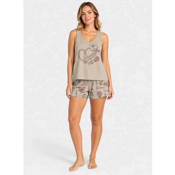 LIC Ladies Shania Twain 2pc pajama set, Sizes XS-3XL - Walmart.com