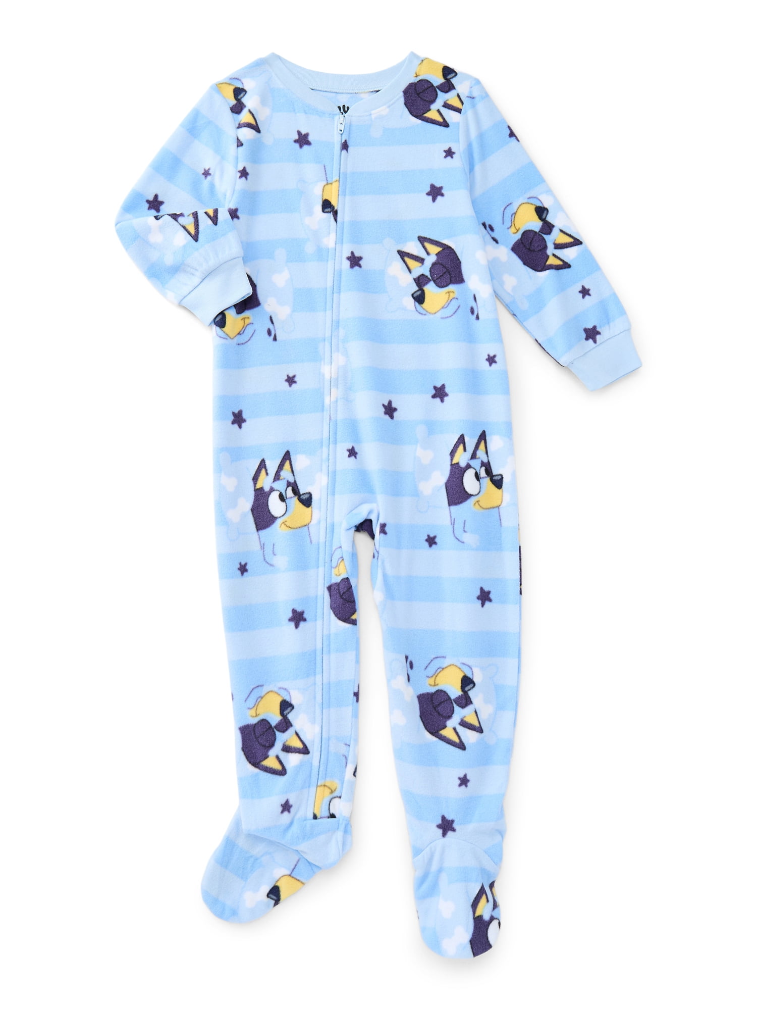 Bluey Toddler Unisex One Piece Sleeper Pajamas, Sizes 12M-5T - Walmart.com