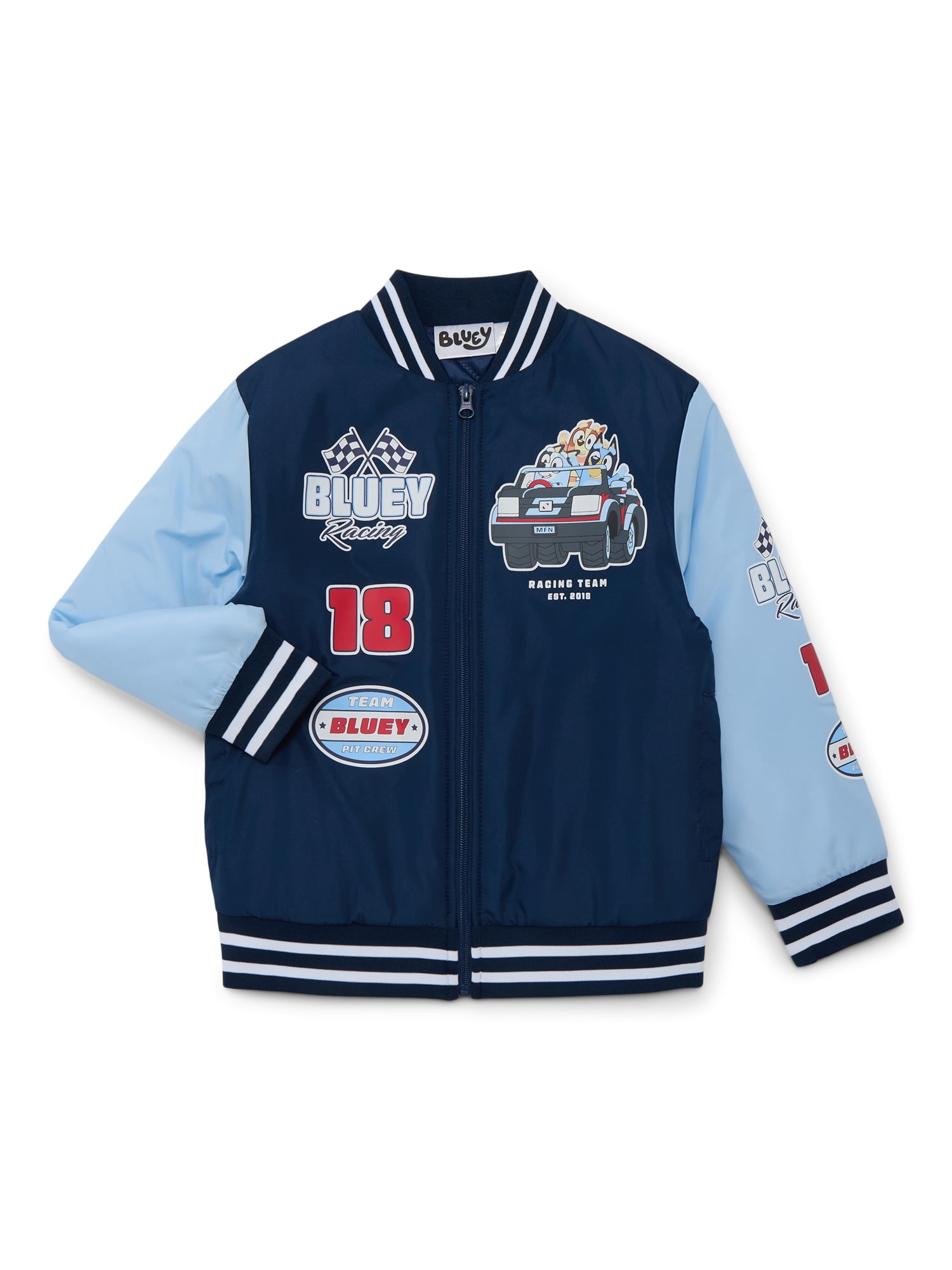 Bluey Boys Bomber Jacket, Sizes 4-12 - Walmart.com