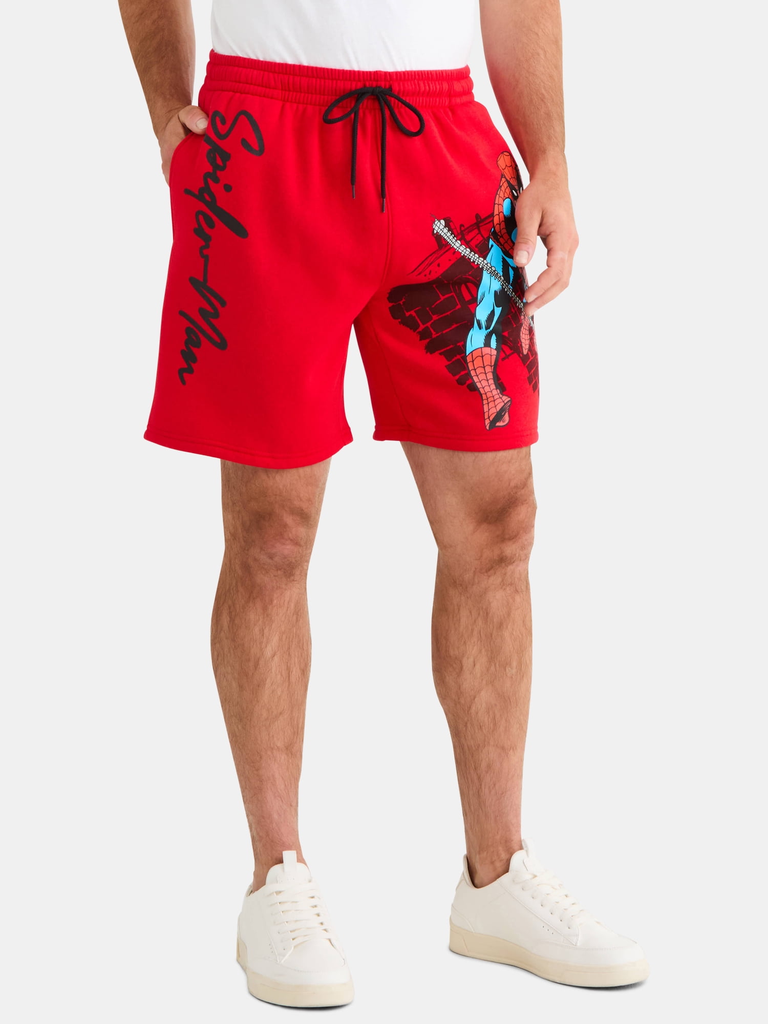 Spider-Man Men's and Big Men's Graphic Jogger Shorts, Sizes S-2XL ...