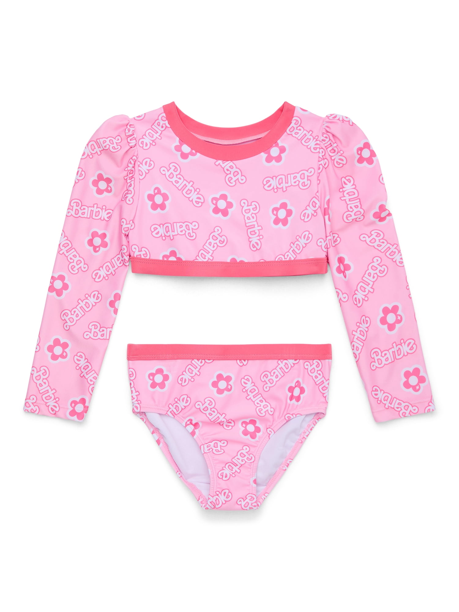 Character Toddler Girl Long- Sleeve Bikini Swimsuit, Two-Piece, Sizes ...