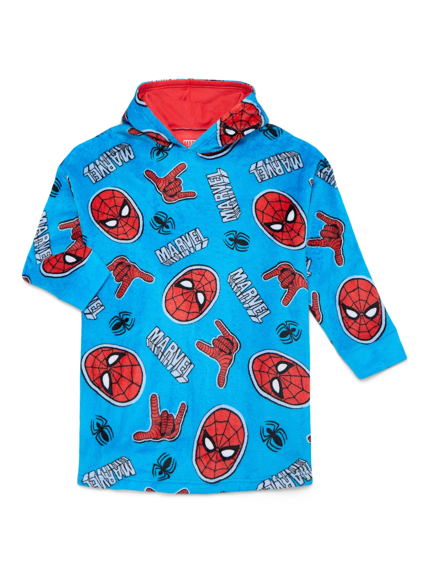 Marvel Spider-Man Boys Oversized Hooded Sleeper, Sizes S-XL - Walmart.com