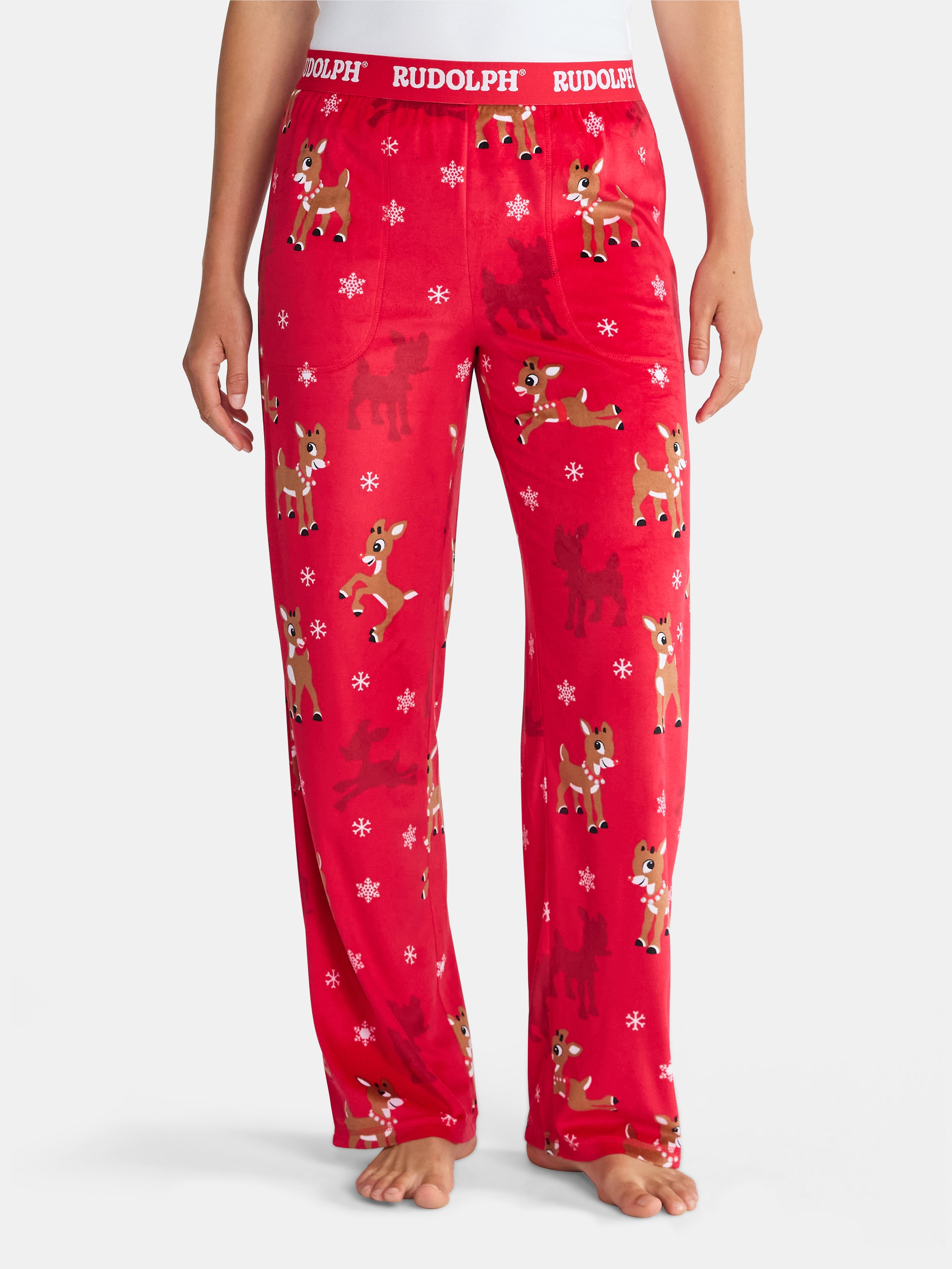 License Ladies Rudolph Pajama Pant, Sizes XS-3X - Walmart Business Supplies