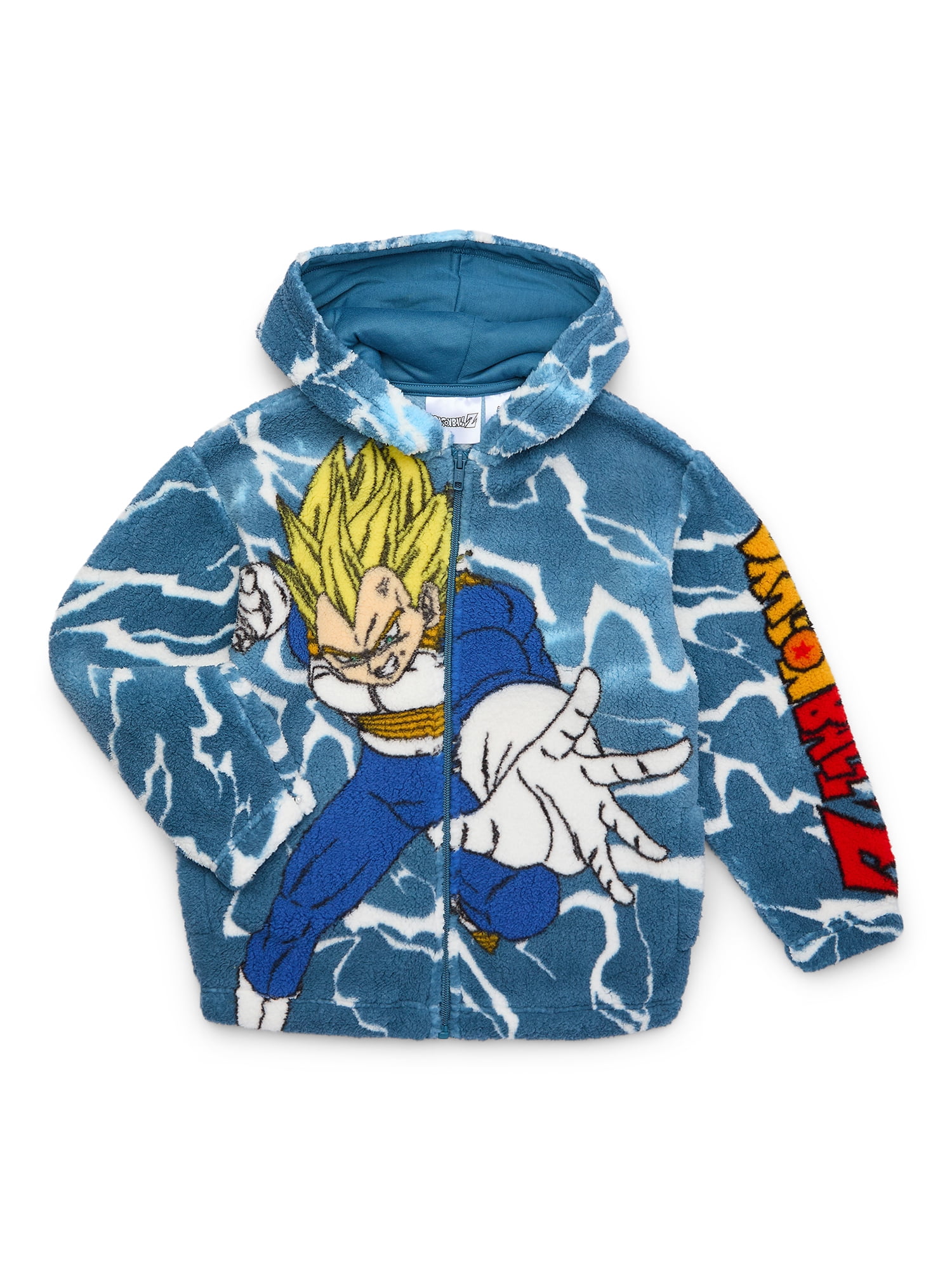 Dragon Ball Z Boys’ Graphic Plush Hoodie Jacket, Sizes 4-12 - Walmart.com
