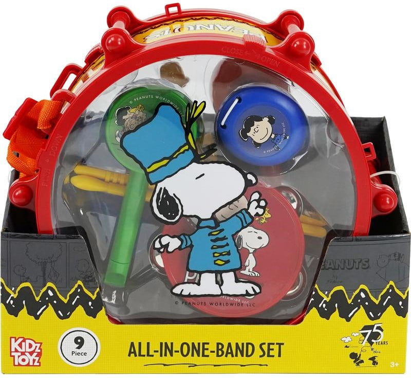LICENSE 2 PLAY Peanuts 9pc All in One Band Set, Musical Instrument Toy ...