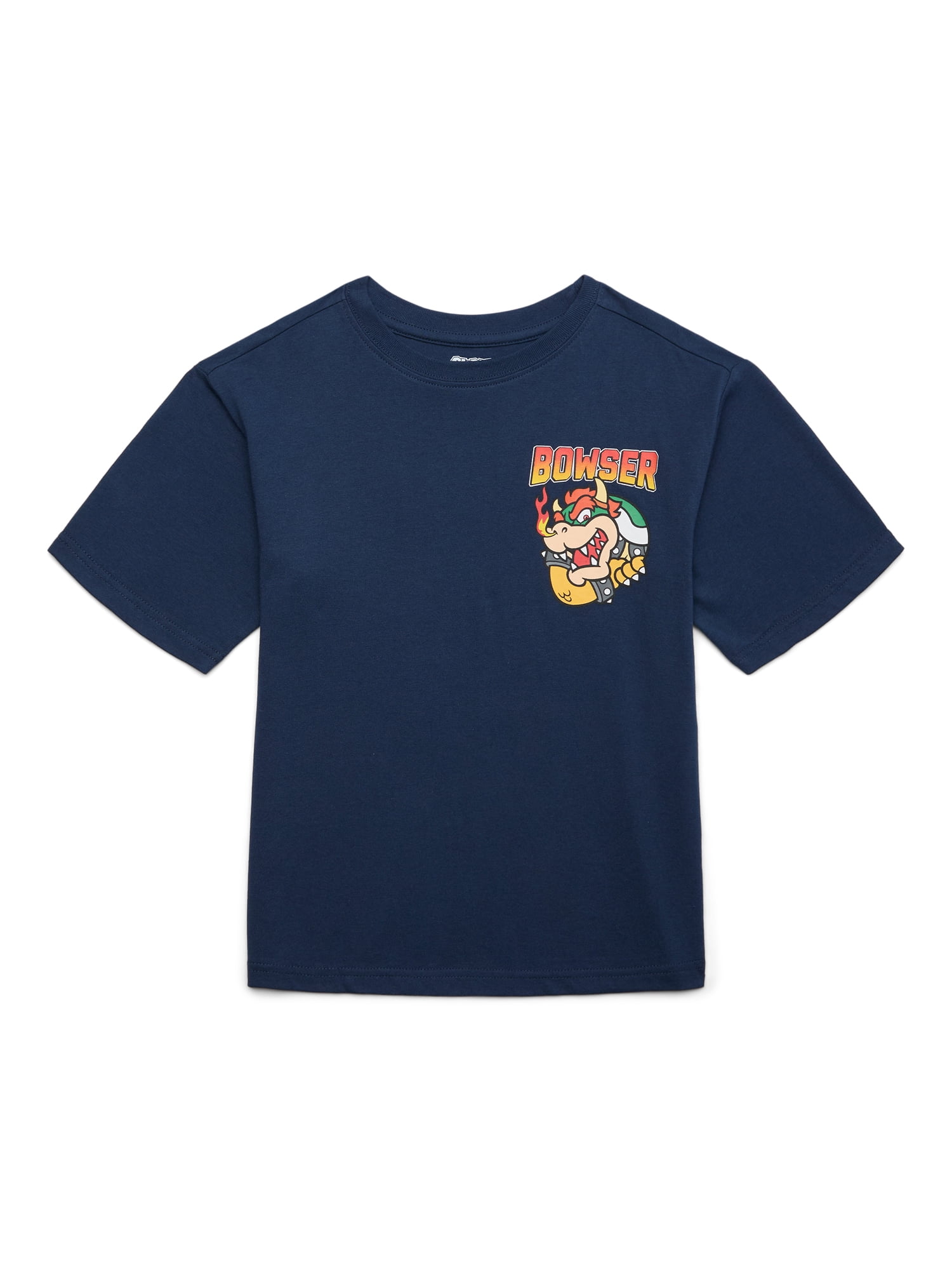Boys' Super Mario Bowser Graphic Tee with Short Sleeves, Sizes 4–16 ...